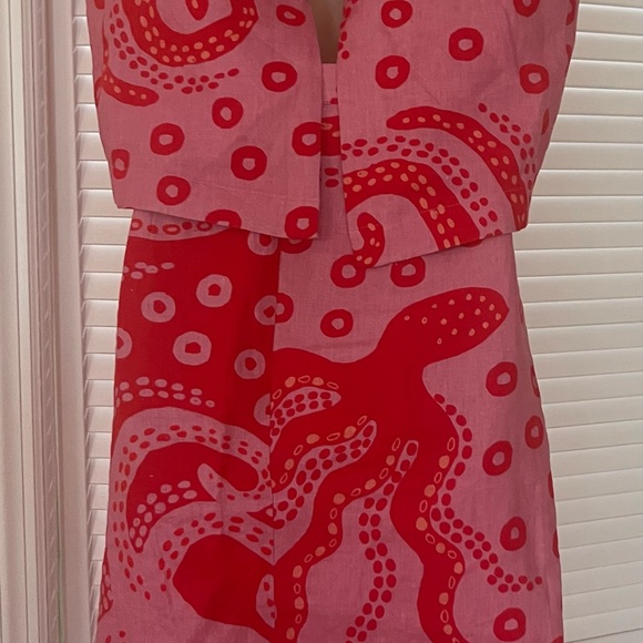 Farm Rio Octocool wrap skirt and top